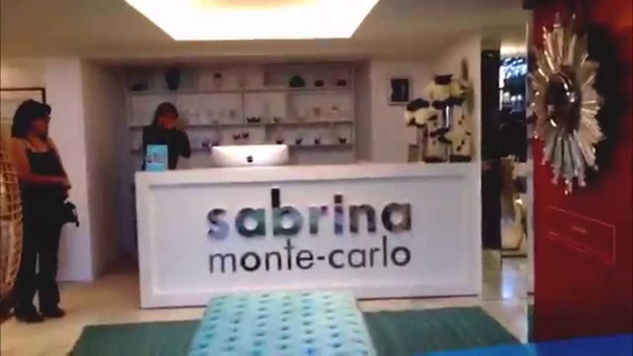 SABRINA OPENS A SHOP PLACE DES BOUGAINVILLIERS MONTE CARLO - YouTube
