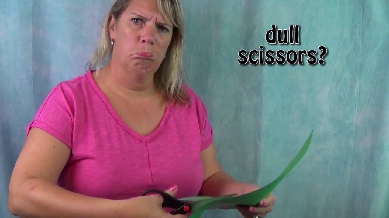 Easy Way To Sharpen Dull Scissors - Quick Tip - YouTube