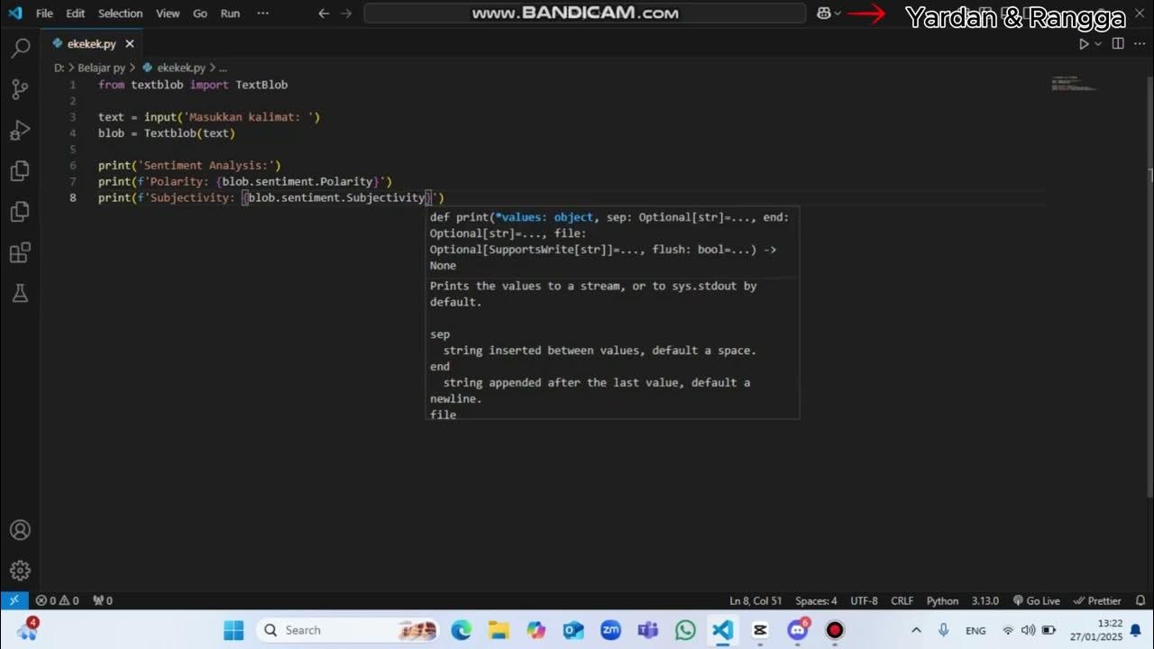 TEXTBLOB KELOMPOK 1 - YouTube