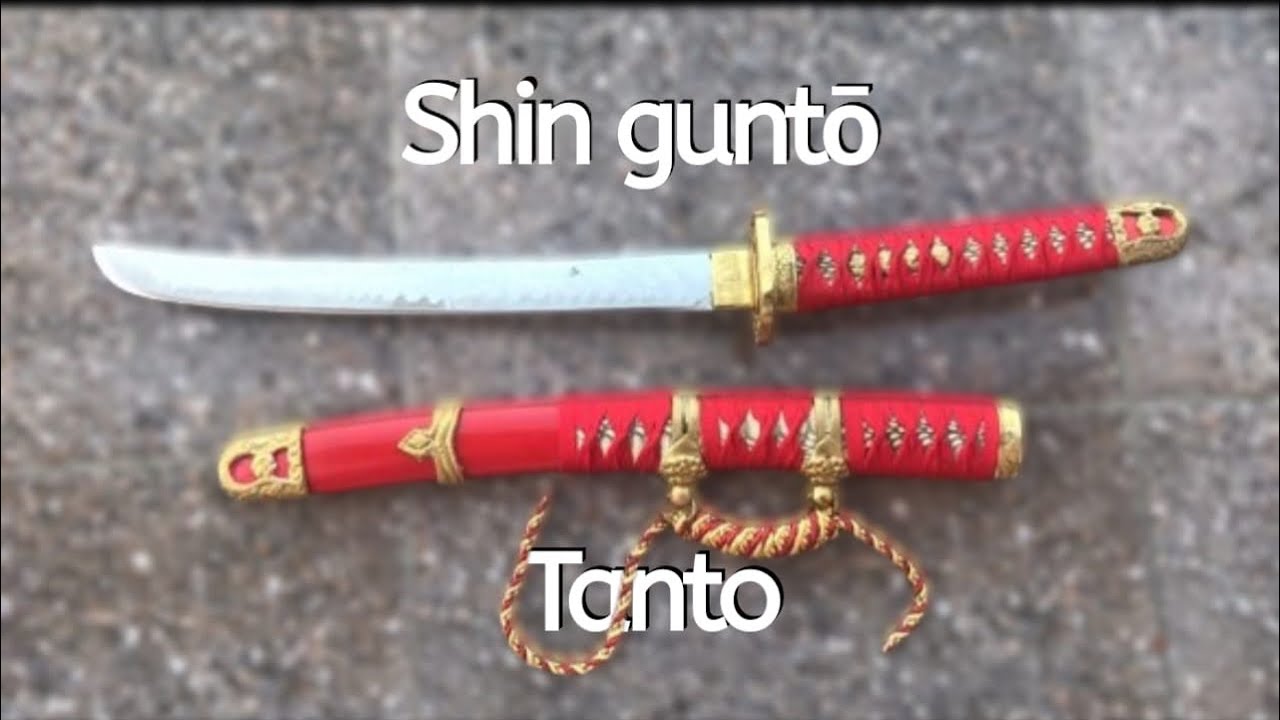 Shin guntō 新軍刀 Tanto Sword - YouTube