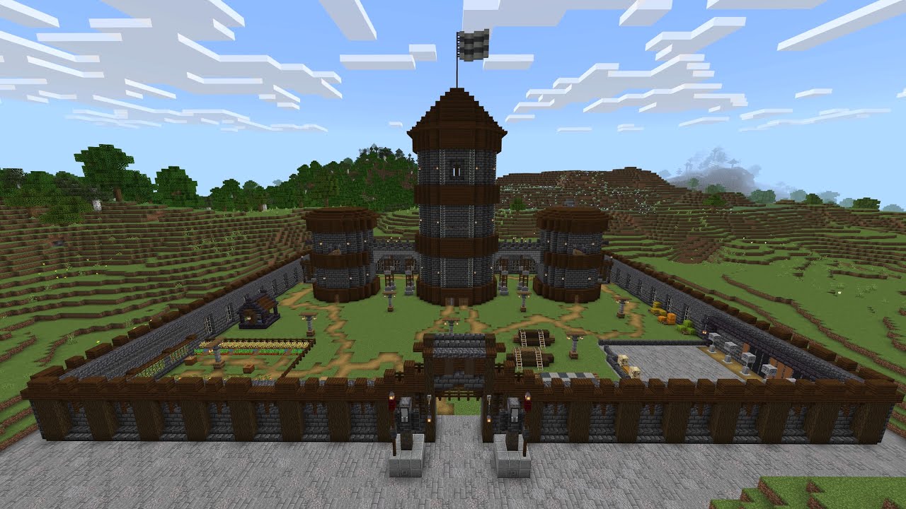 Minecraft Build: Biome redesign Pt 2 - Pillager Outpost - YouTube