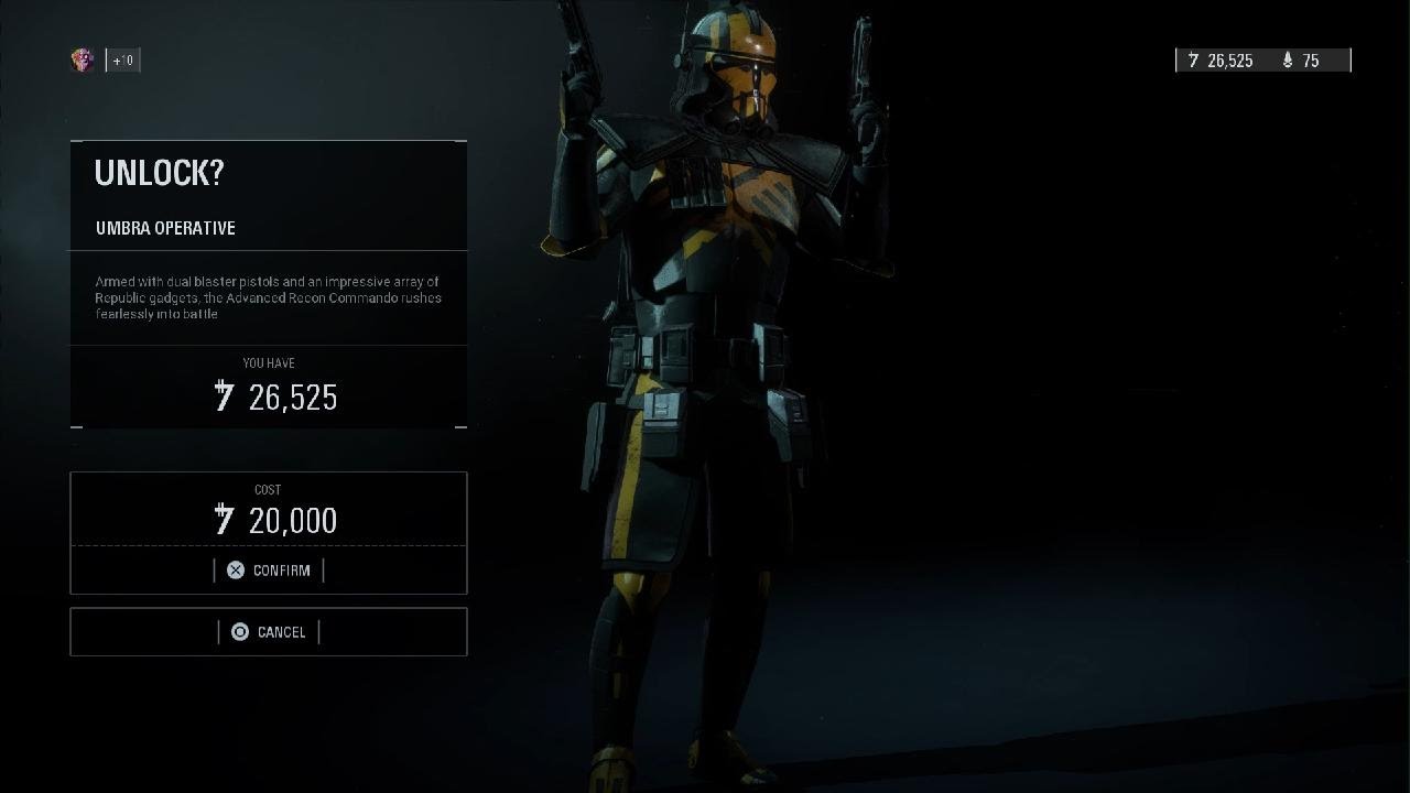 STAR WARS Battlefront II umbra operative skin - YouTube