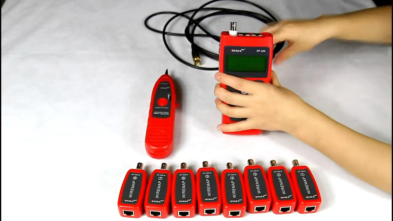 Noyafa NF-308 388 LCD cable tester operation video - YouTube