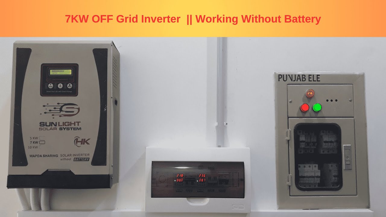 OFF Grid Inverter Working Without Battery || Complete Solar ...