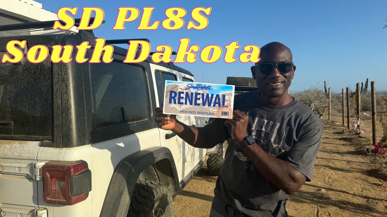 South Dakota vehicle registration SD PL8S - YouTube