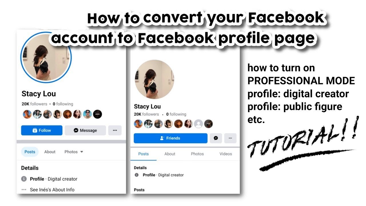 how to convert your Facebook account to Facebook Profile Page || RPW ...