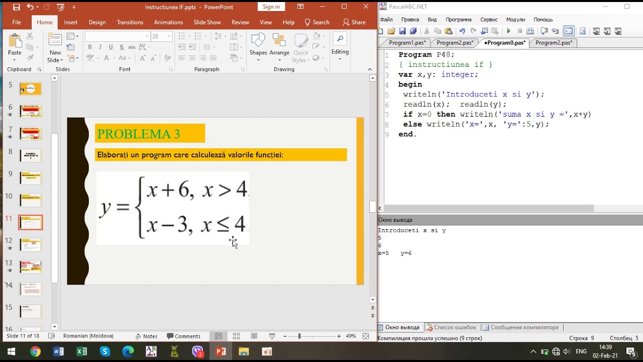 Instructiunea if Clasa 9 - YouTube