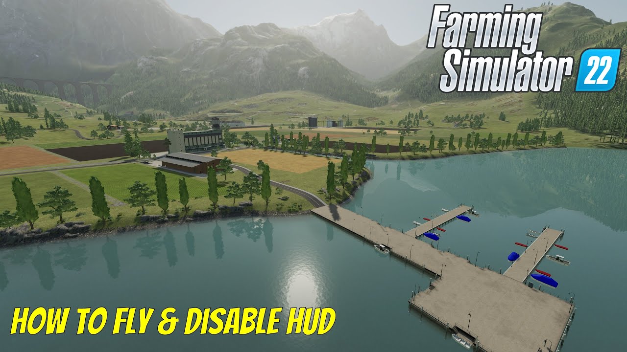 How To Fly and Disable Hud In FS22 - YouTube
