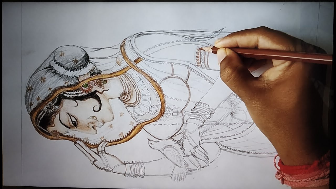 Beautiful Painting of The Traditional Indian bani thani easy step by ...