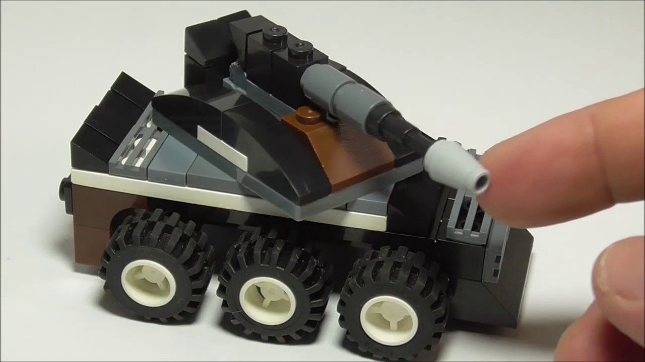 DIY Lego Ideas #011 how to build Wheeled Tank (lego classic Compatible ...