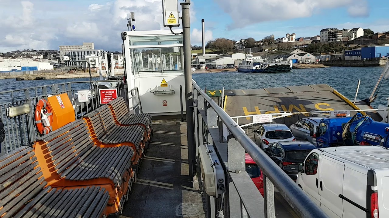 A Crossing On The Chain Ferrys Of Torpoint - YouTube