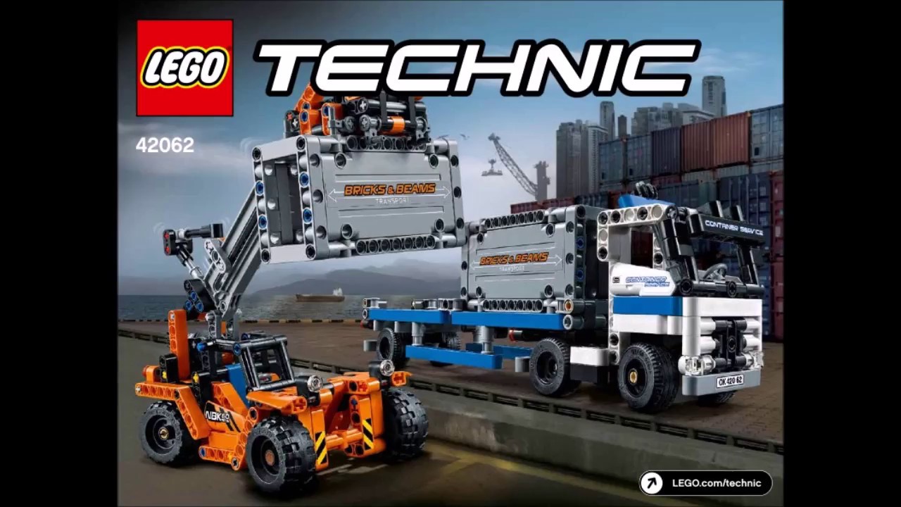 LEGO TECHNIC 42062 Container Yard Instructions - YouTube