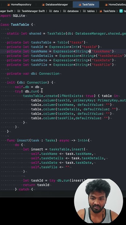Create Database Table In Sqlite Swiftui Swift Swiftui Programming Programmer Youtube