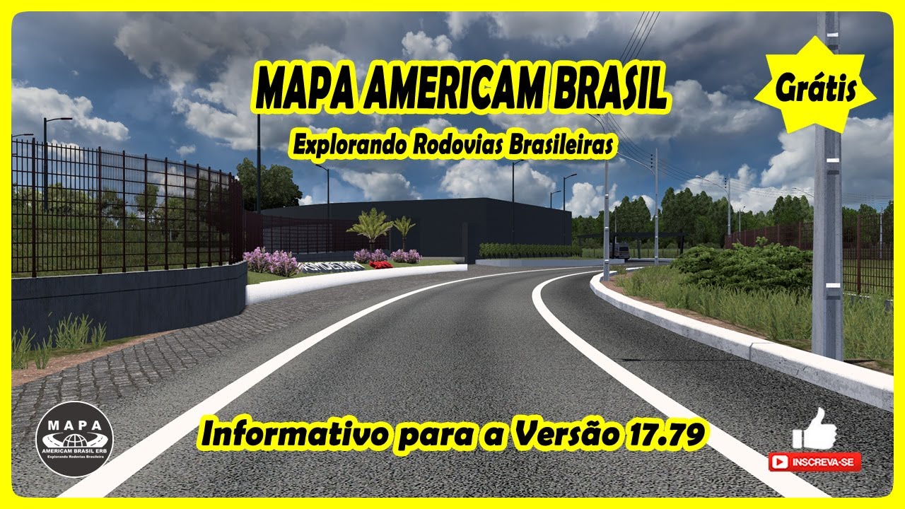 MAPA AMERICAM BRASIL - Informativo para a Versão 17.79 - YouTube