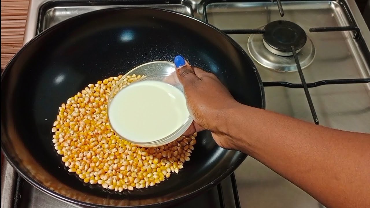 Use milk to make popcorn like this. 🍿 - YouTube