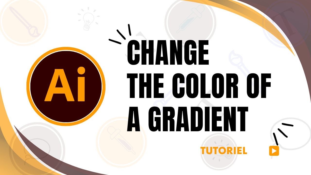How to change gradient color in Illustrator - YouTube