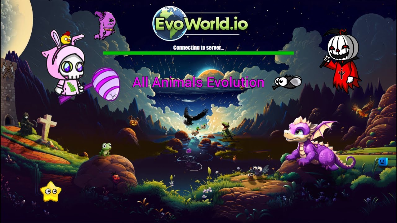 All Animals Evolution With Little Bunny Reaper (EvoWorld.io) - YouTube
