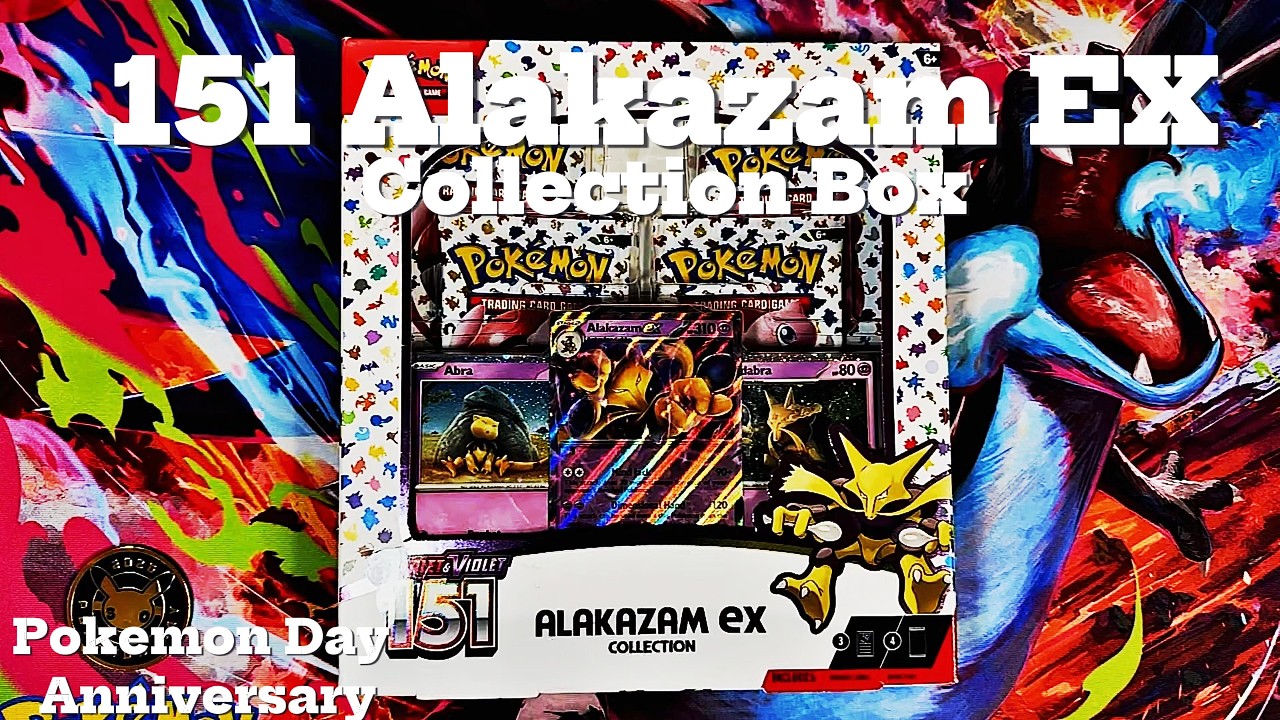 Opening a 151 Alakazam Ex collection box for the #pokemontcg 30th # ...