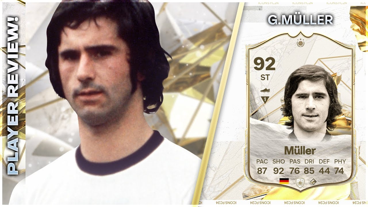 THE BOMBER!!!!! ICON 92 RATED GERD MULLER PLAYER REVIEW - EA FC25 ...