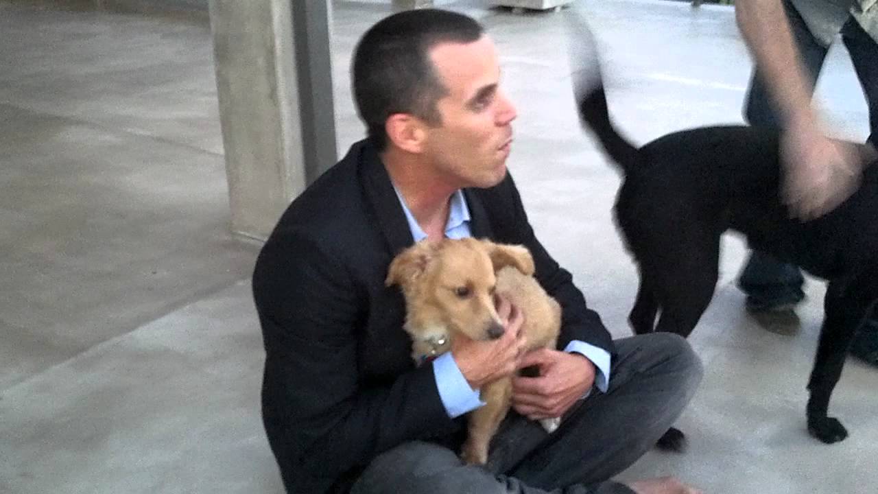 Steve-O playing with the dogs - YouTube