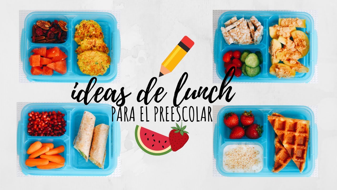 IDEAS DE LUNCH PARA EL PREESCOLAR | + 3 AÑOS - YouTube