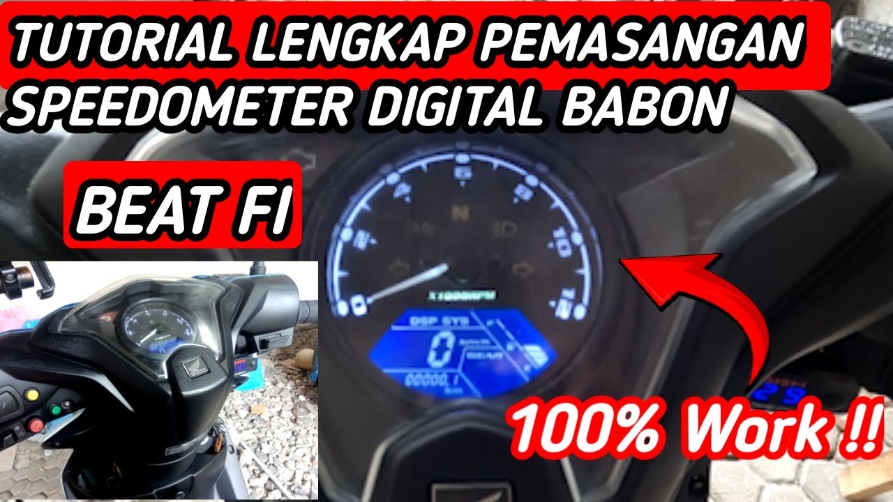 TUTORIAL PEMASANGAN SPEEDOMETER DIGITAL BEAT FI LENGKAP STEP BY STEP 100% DIJAMIN WORK !! - YouTube