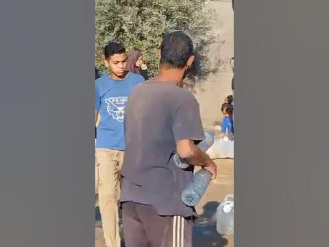 Water Deir Al Balah Abu Eissa Camp 11 13 2024 - YouTube
