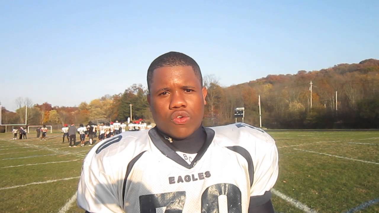 Burke Catholic two-way lineman Brandon Rawlins - YouTube