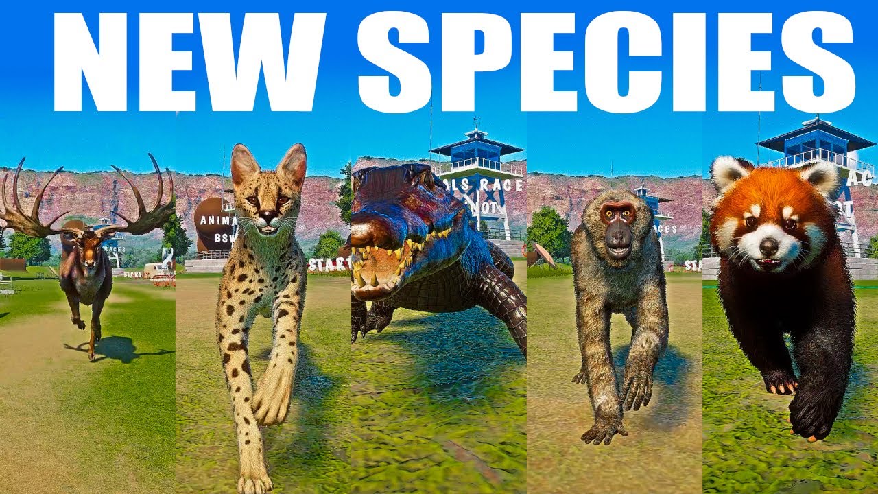 New Species Speed Races in Planet Zoo included Giant Deer, Caiman ...