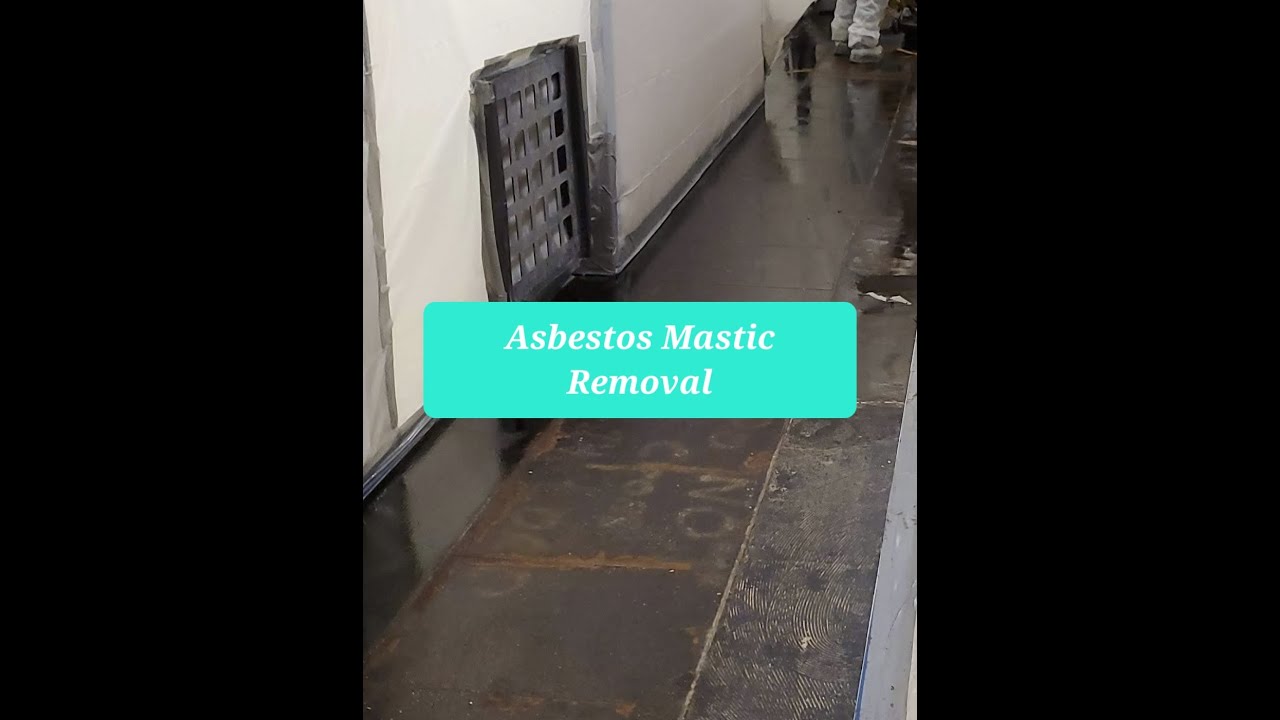 Asbestos Black Mastic Removal - YouTube