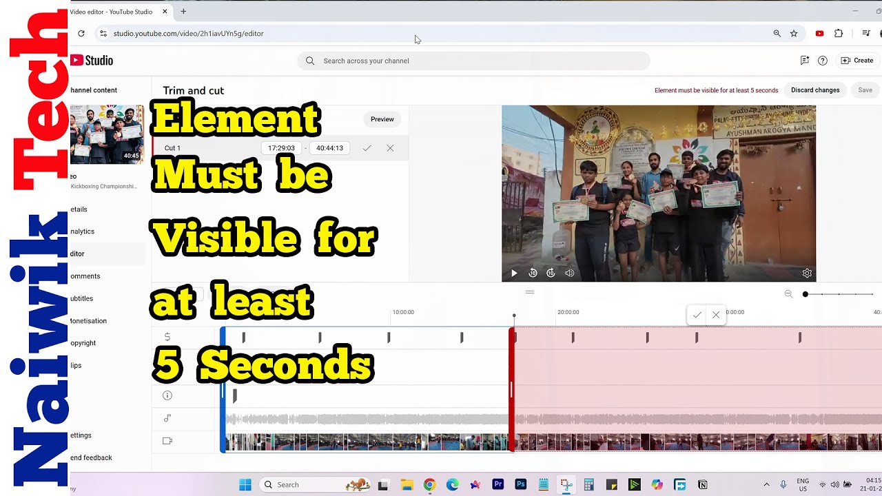 Fix ' Elements must be visible for at least 5 seconds ' in YouTube ...