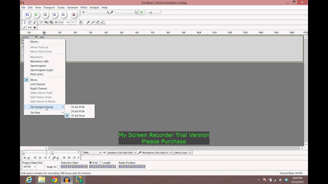 Welcome to Audacity - Layout and Recording - Audio Track - YouTube