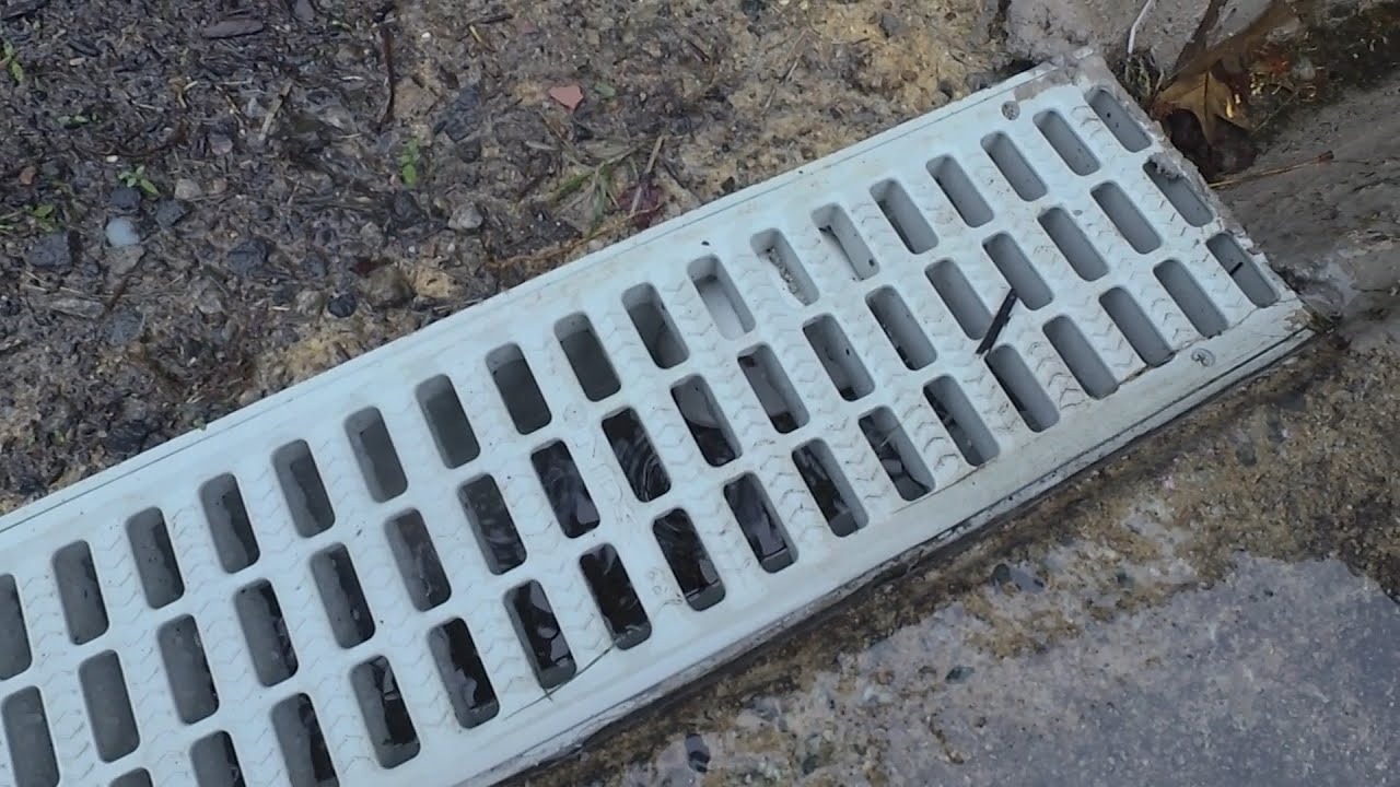 Catching gutters and channel drain to replace corrugated drainage ...