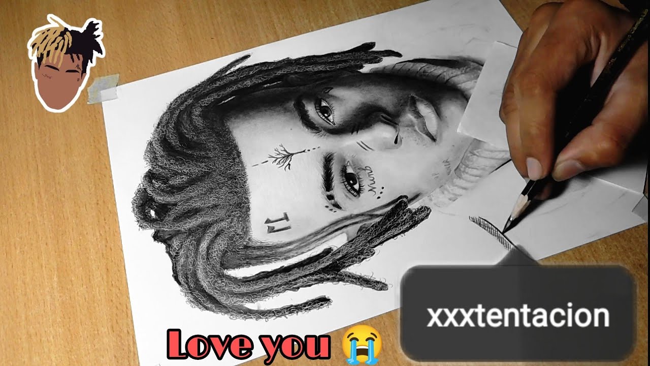 XXX TENTACION Sketch | pencil drawing | xxx tentacion drawing with song ...