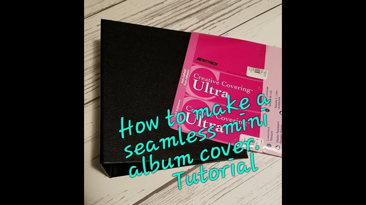 How to make seamless mini album covers tutorial - YouTube
