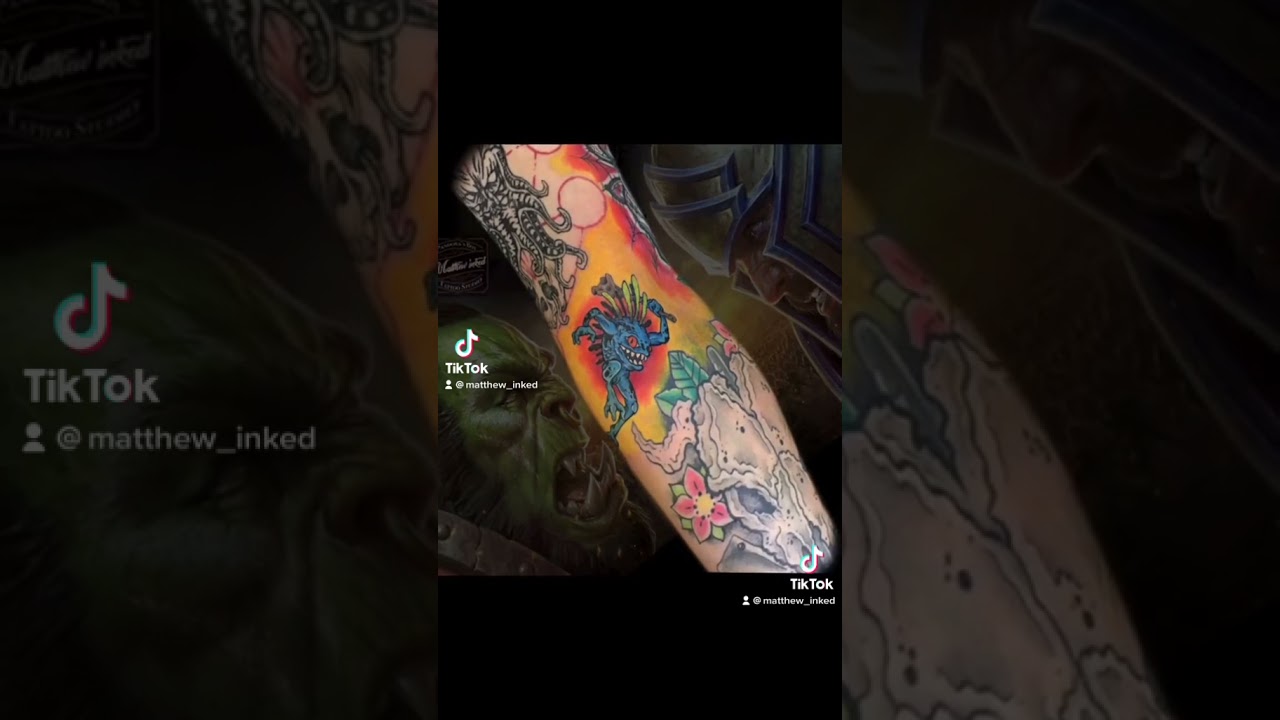 WoW world of warcraft Murloc tattoo - YouTube