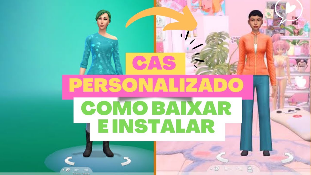 COMO MUDAR FUNDO DO CAS THE SIMS 4. - YouTube