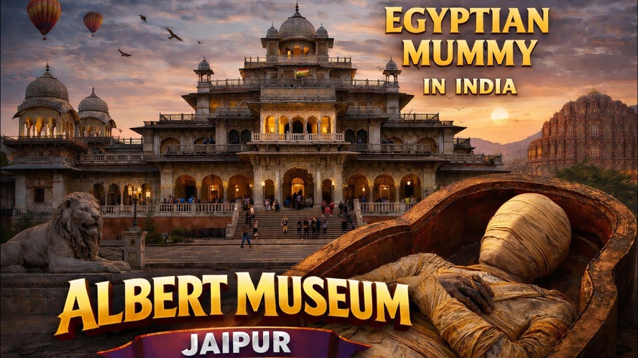 Egyptian Mummy in India 😲 | Albert Hall Museum Jaipur Full History ...