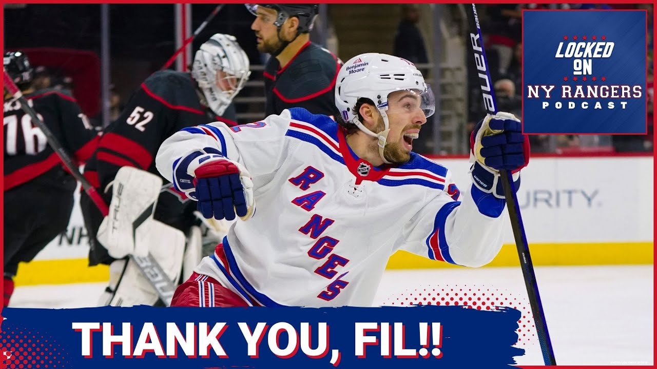 Thank you, Filip Chytil!! Celebrating Fil’s Ranger tenure by recalling ...