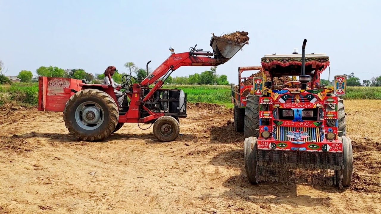 Jcb Loader Loading Mud in Tractor 🚜 with Trolly - YouTube