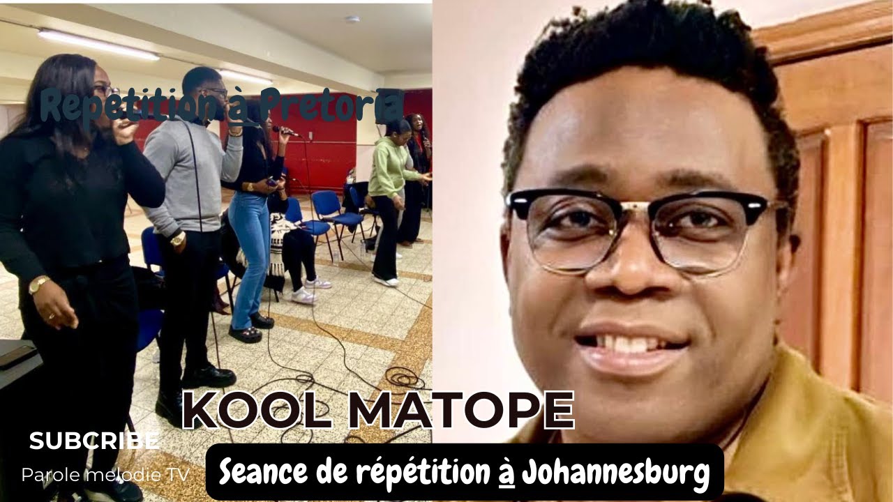 La legende Kool MATOPE à Johannesburg en pleine répétition - YouTube