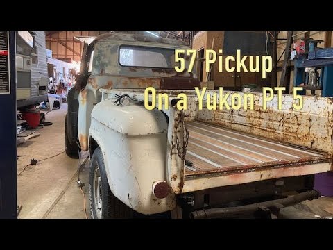 57 Chevy truck on a 2004 Yukon frame build PT5 - YouTube