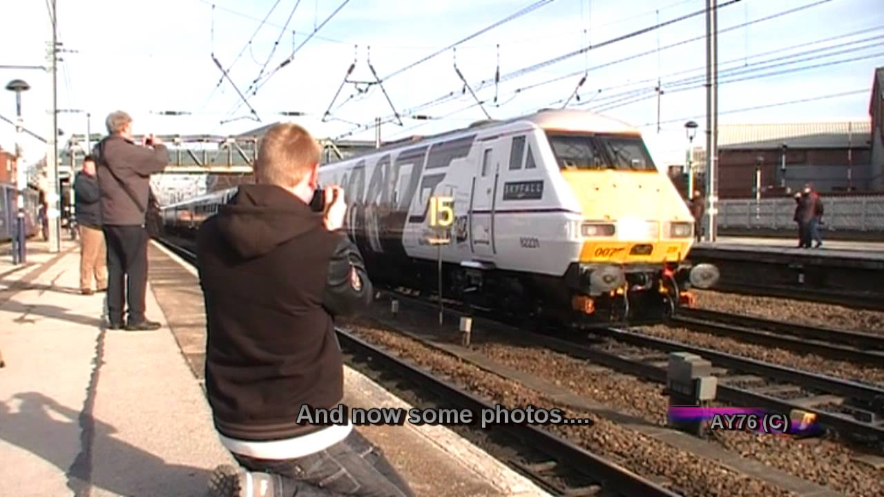 91 007 EAST COAST TRAINS SKYFALL JAMES BOND (Feb 16th 2013) - YouTube
