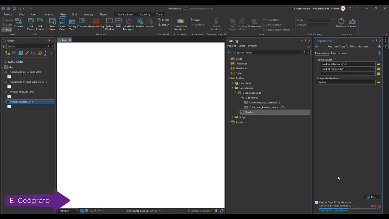 Arcgis Pro + Crear geodatabase e importar shapefiles #arcgis #arcgispro ...