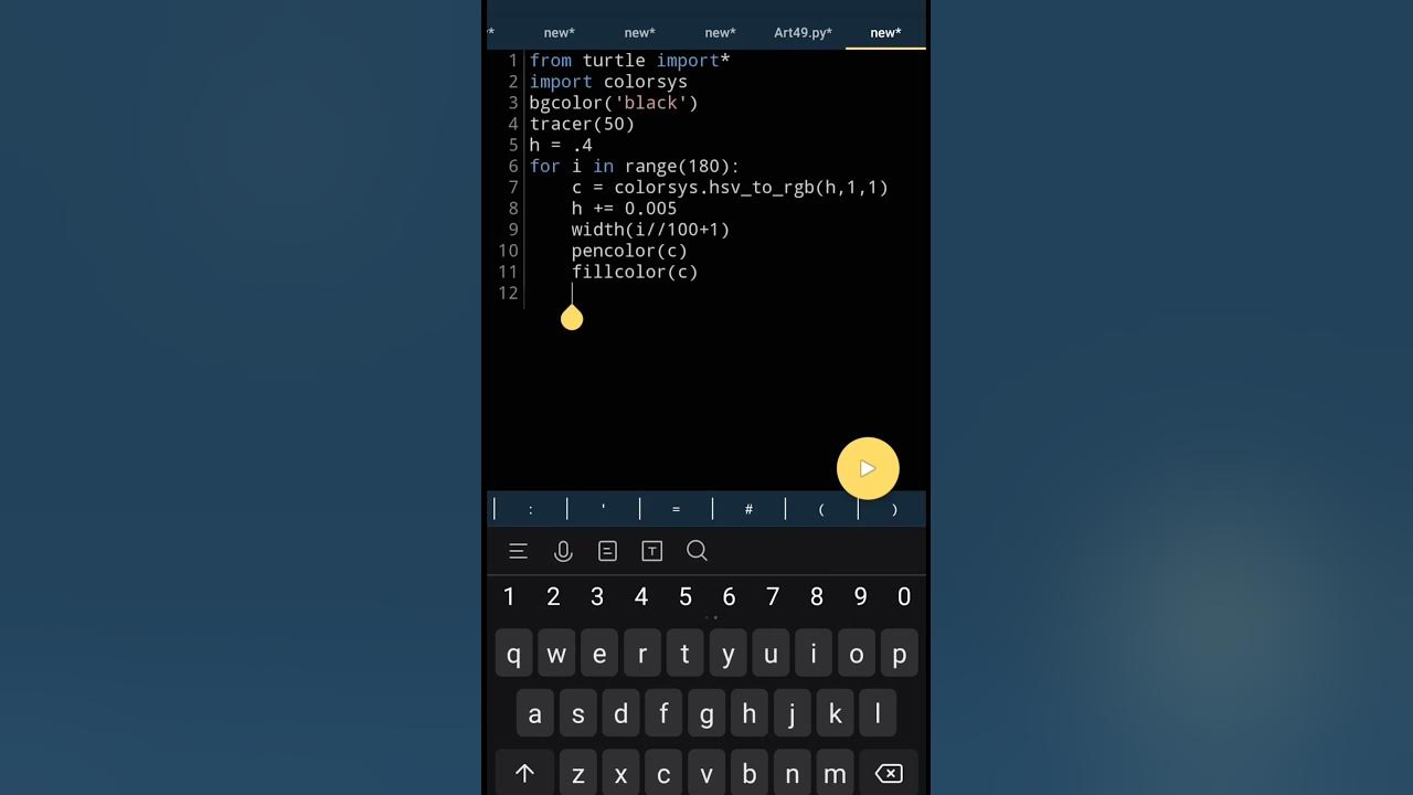 Python turtle graphic design😜😜🥰🥰 || python coding status 😍😜 #shorts # ...