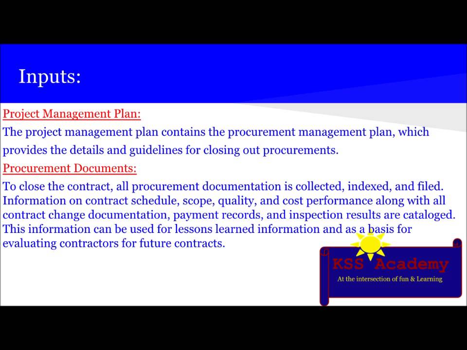 PMP® Exam Prep Online, PMP Tutorial 61 | Closing Process Group | Close ...