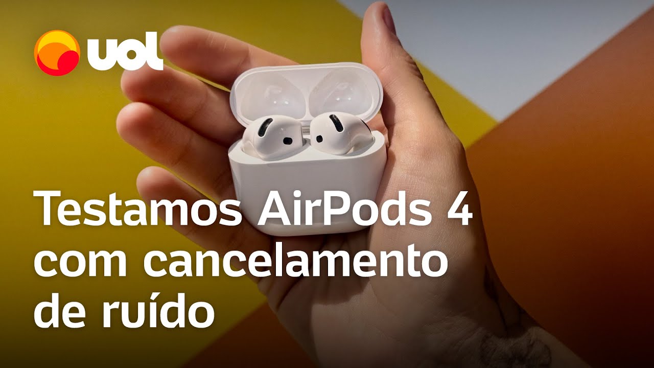 AirPods 4: testamos novo fone da Apple com cancelamento de ruído - YouTube