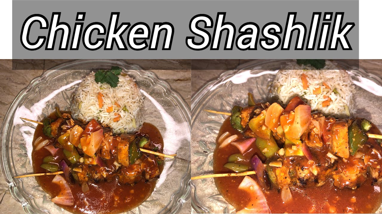 Chicken Shashlik with Chinese Rice Recipe 🍛 - YouTube