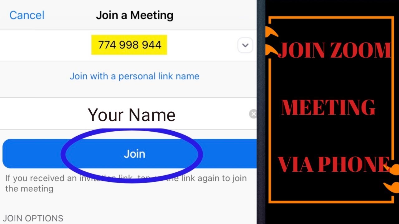 How To Join Zoom Meeting Using Phone - YouTube