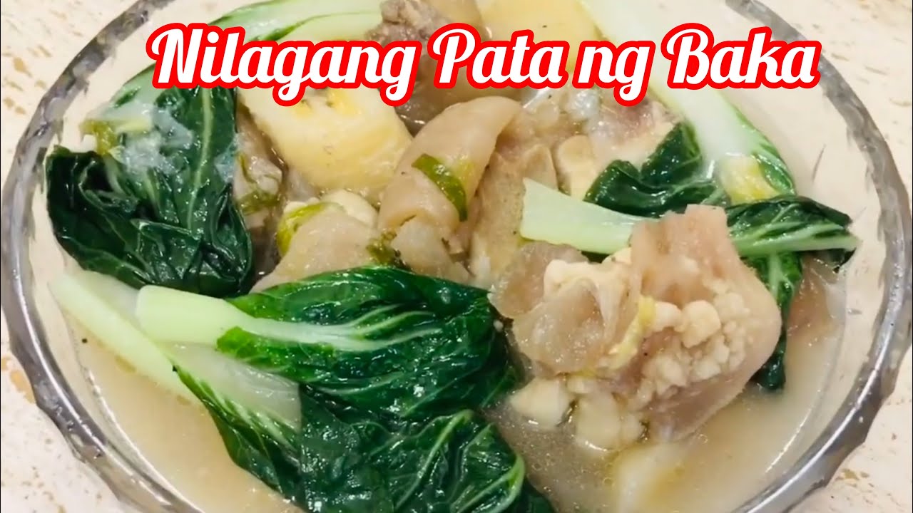 Nilagang Pata ng Baka, Nilagang pata, Nilagang Paa ng Baka, Pinoy Recipe - YouTube